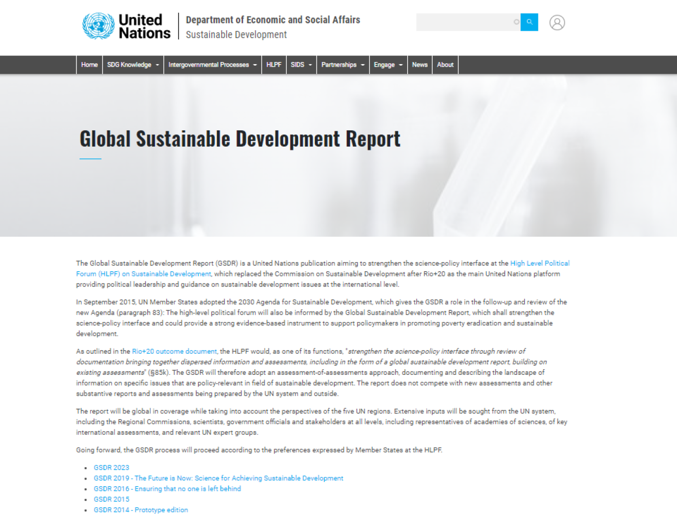 国連の報告書2023GSDRに向けた道のり 蟹江教授が読み解くSDGs＠米国【4】：朝日新聞SDGs ACTION!